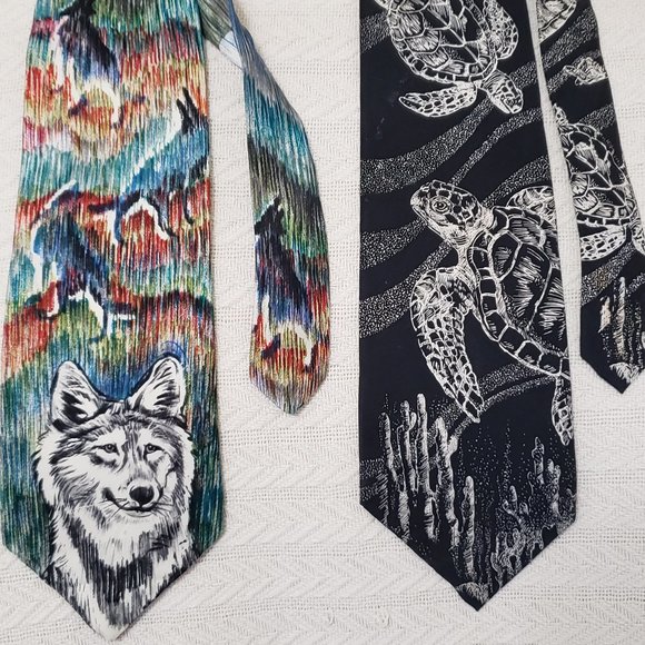 world widelife fund | Accessories | Vintage World Wildlife Fund Ties ...
